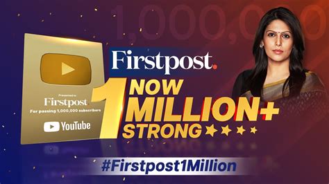 Sandhya Thapar On Linkedin Firstpost Reaches 1 Million Subscribers