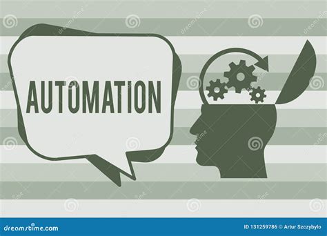 conceptual hand writing showing automation business photo text technology created to control