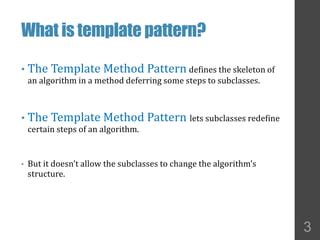 Presentation On Template Method Design Pattern Pptx