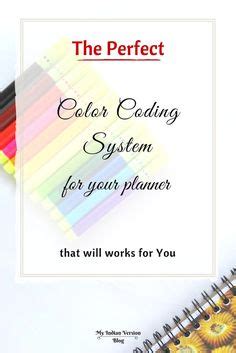 Planner Coding Systems Ideas Color Coding Planner Planner Color Coding