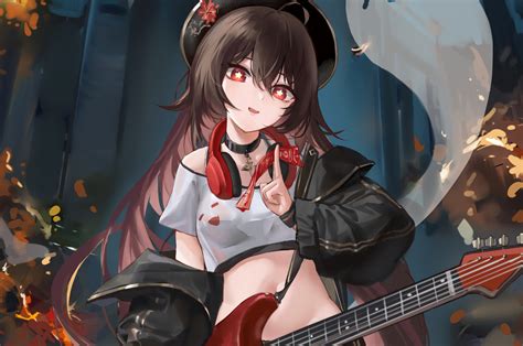 X Genshin Impact HD Hu Tao Fan Art X Resolution Wallpaper HD Games K