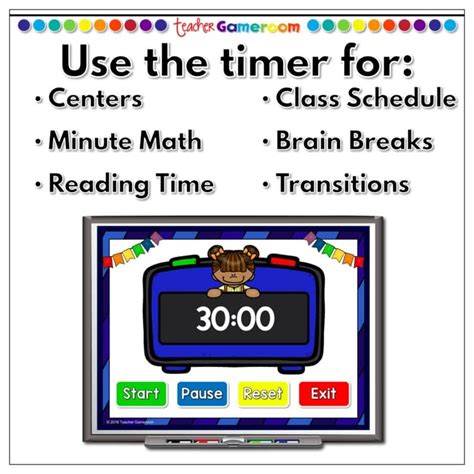 Classroom Timer 30 Minutes Time Management Visual Timer Digital Resource