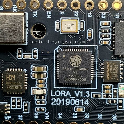 Ttgo Sx1276 V1 3 Lora32 868mhz Esp32 With Oled 0 96 Inch Blue Screen Antenna Cable