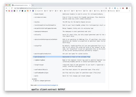 IOS Code Gen Documentation Should Use Includes Instead Of Queries In Installation