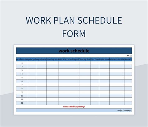 Visit Plan Format In Excel