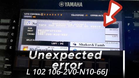 Yamaha Psr S770 Unexpected Error Solved Youtube