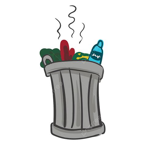 냄새 나는 쓰레기 벡터 또는 컬러 일러스트의 초상화 쓰레기 클립 아트 초상화 회색 Png 일러스트 및 벡터 에 대한 무료 다운로드 Pngtree