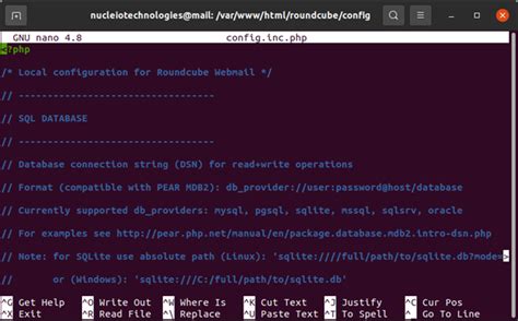 How To Enable Roundcube Installer In Ubuntu 20 04 Nucleio Information Services