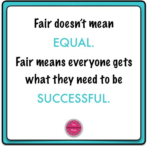 The Differentiation Shop Fair Isnt Equal