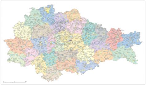 Карта Курской области подробная с районами городами и деревнями Схема и спутник онлайн