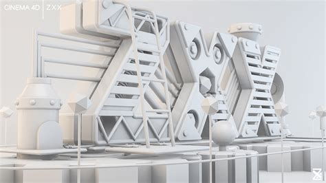 Cinema 4d 白模 On Behance