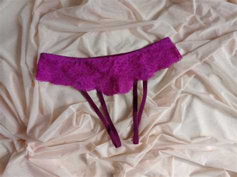 Open Crotch Panties Purple Crotchless Panties Open Undies Hot Panties