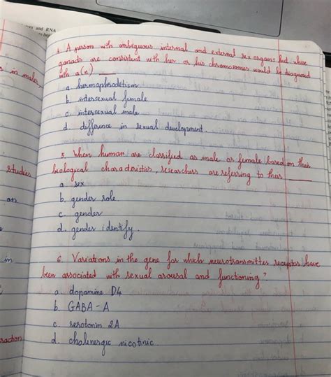 Solved And Rna The Ambiguous Internal And External Sex Gans