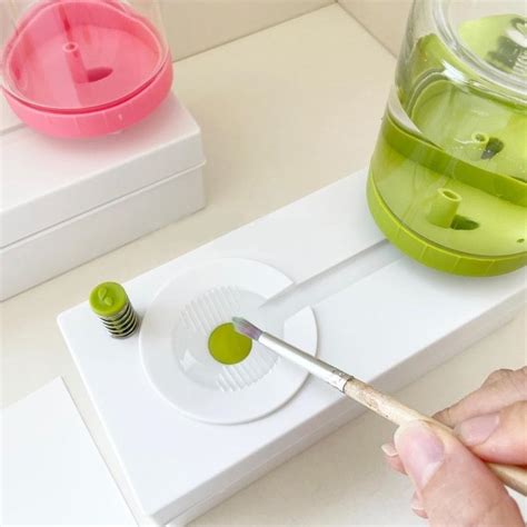 미술 붓 브러쉬 린서 정수기 물감 통 2color 수채화 용품 놀이 아이디어 자동 세척기 클리너 에이블리