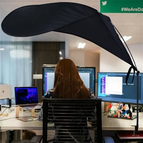 Refined Round Office Light Cover And Desk Shade For Light Sensitive Workers