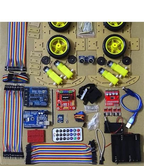 Upgraded Version 4wd Robot Caruno Project Smart Robot Car Kit With Uno