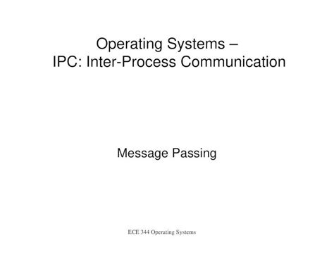 Pdf Operating Systems Ipc Inter Process Communicationjacobsenos