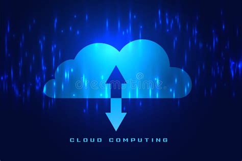 Modern Cloud Computing Tech Background For Online Web Server Stock Vector Illustration Of Code