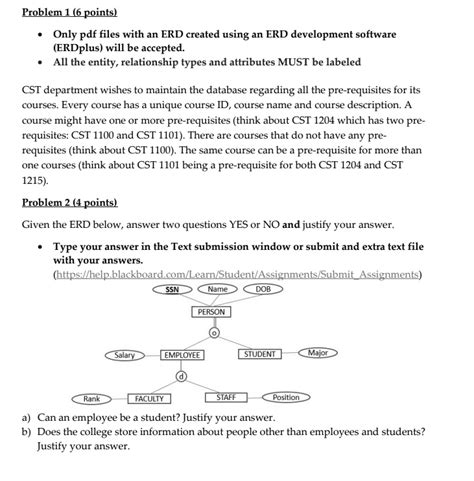 solved create an erd diagram with erdplus problem 1 6 points only pdf files with an erd