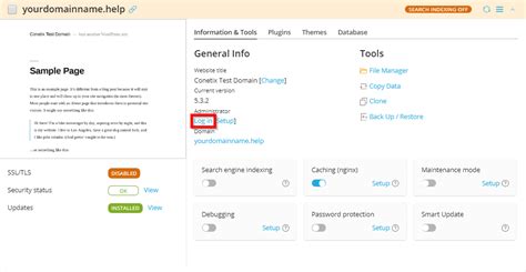 Configure And Use The One Click Login To Wordpress Via Plesk • Conetix