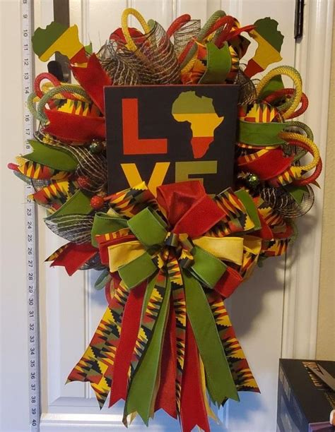 Colorful Love Wreath For Kwanzaa
