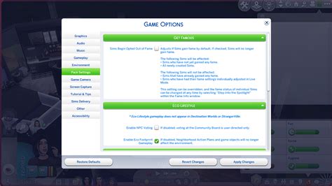 Pack Settings Missing EA Forums 9254109