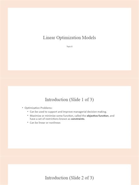 Topic 8 Pdf Mathematical Optimization Linear Programming