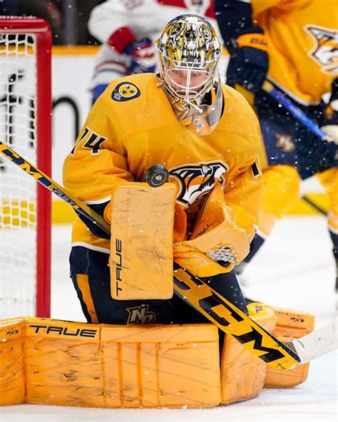 Nashville Predators Goalie Juuse Saros Sets Saves Record Selected For