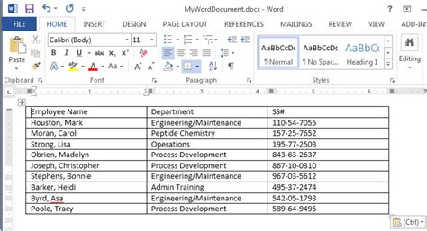 How To Insert An Excel Table Into Microsoft Word Hubpages