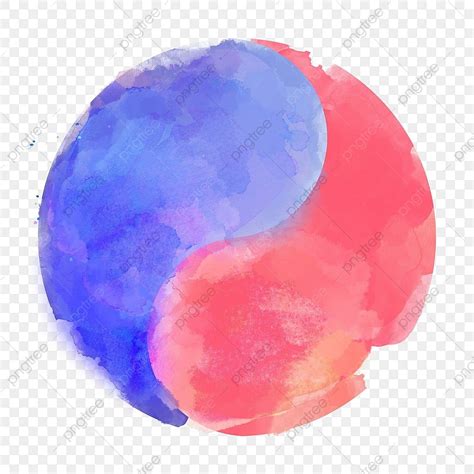 수채화 일러스트 한국 빨간색과 파란색 태극 깃발 원소 태극기 요소 태극기 수채화 Png 일러스트 및 Psd 이미지 무료 다운로드 Pngtree Red And