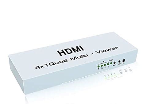 X HDMI Multi Viewer HDMI Quad Screen Real Time Multiviewer With HDMI Seamless Switcher