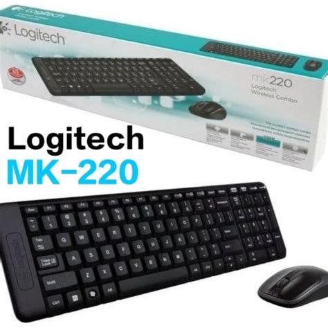 Jual Logitech Keyboard Mouse Mk 220 Wireless Combo Shopee Indonesia