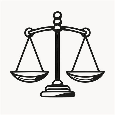 Premium Vector Justice Balance Scale Icon