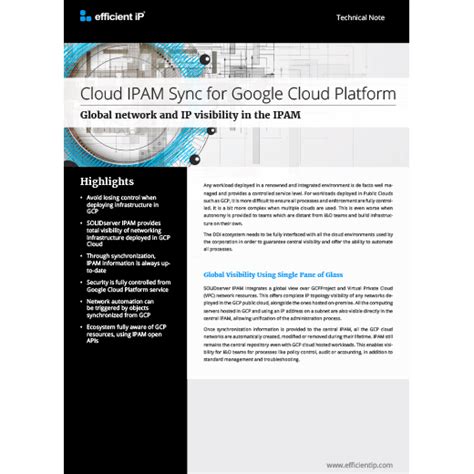 Solidserver Ipam Solutions Efficientip