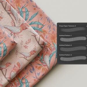 Procreate Knitted Procreate Pattern Brushes Knitted Textures Procreate Fabric Fashion