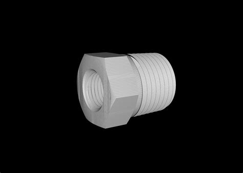 Stl File Pipe Bushing Reducer 38 Nptm To 18 Nptf 🔫 ・3d