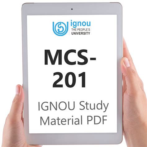 Ignou Mcs 201 Study Material And Textbook Download Ignou Help Center