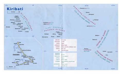 Large Political Map Of Kiribati Kiribati Oceania Mapsland Maps