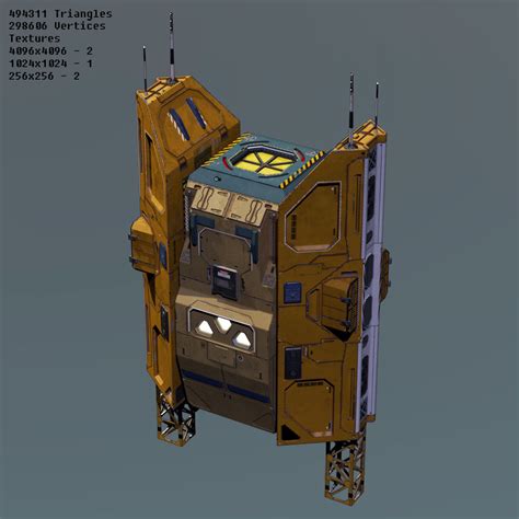 Modular Space Station 3d Model Cgtrader