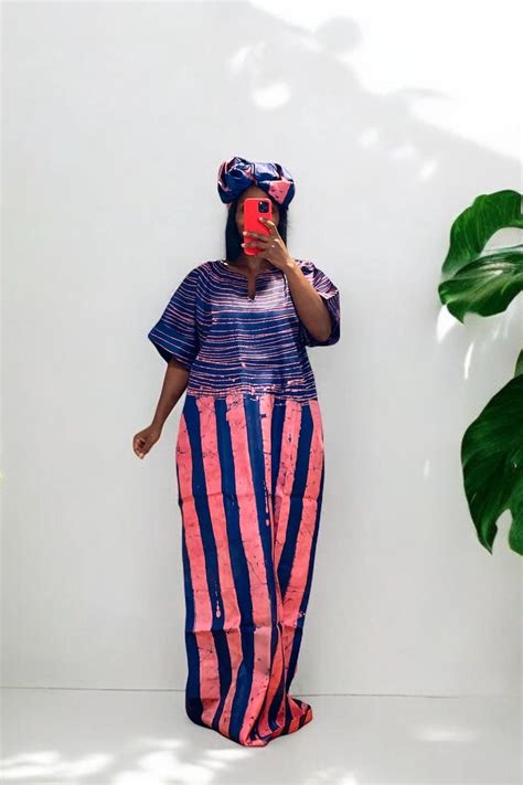 Rich Aunty Batik Boubou Kaftan Gowns Etsy