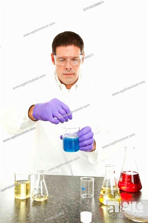 Scientist Mixes Compound In Lab Stock Photo Picture And Low Budget Royalty Free Image Pic