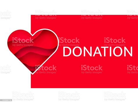 3d 종이 컷된 효과 함께 심장입니다 기부 개념입니다 벡터 일러스트 레이 션 0명에 대한 스톡 벡터 아트 및 기타 이미지 0명 건강관리와 의술 다양 Istock