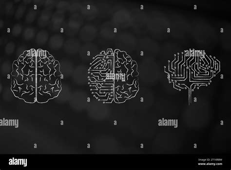 artificial intelligence and deep learning conceptual illustration from