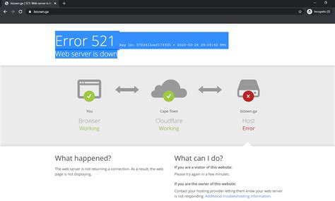 Error 521 Web Server Is Down Hosting Support Infinityfree Forum