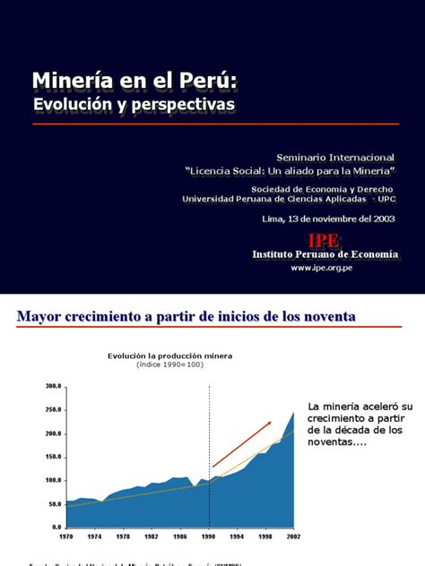 Mineria En El Peru Evolución Y Perspectivas Pdf Perú Minería