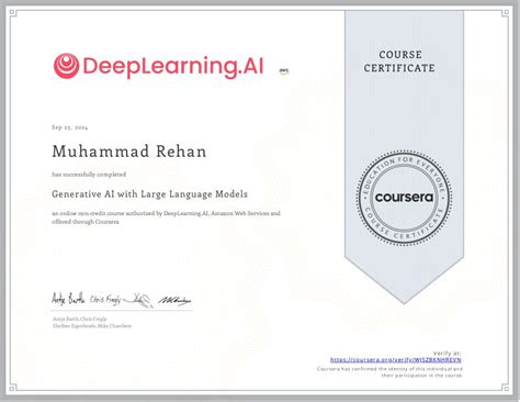 muhammad rehan on linkedin deeplearning ai genai llms generativeai