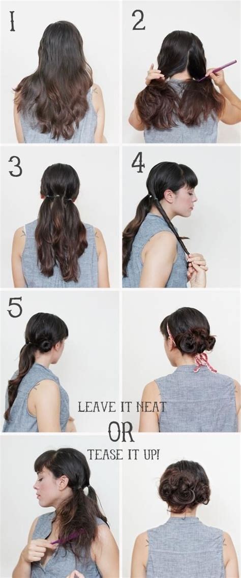 Updo Hairstyles Tutorial Messy Bun Updos PoP Haircuts
