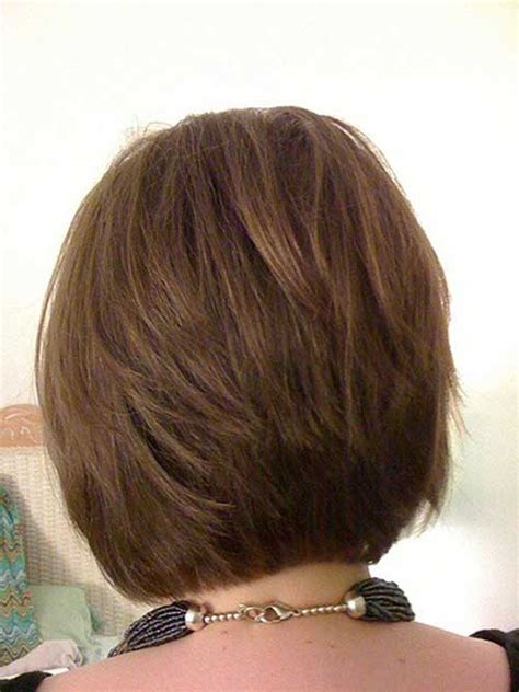 Stacked Layered Bob Haircut Back View