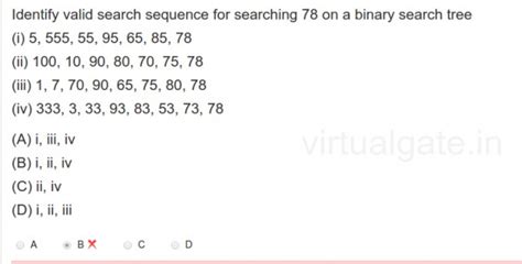 Ds Virtual Gate Test Series Programming And Ds Binary Search Tree