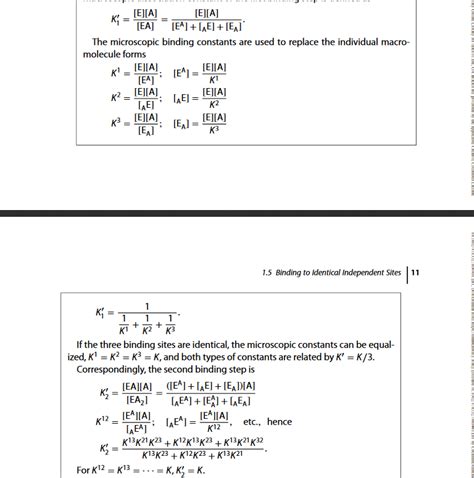 Equilibrium Derivation Of General Binding Equation Macromolecule With Multiple Binding Sites